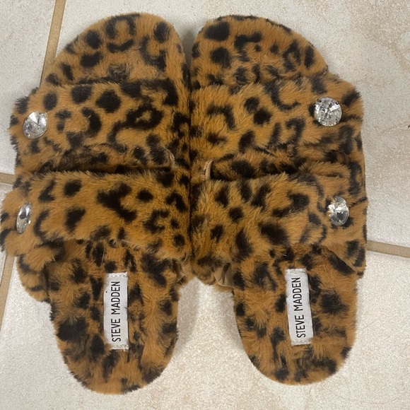 Steve Madden | Shoes | Steve Madden Cheetah Slippers | Poshmark